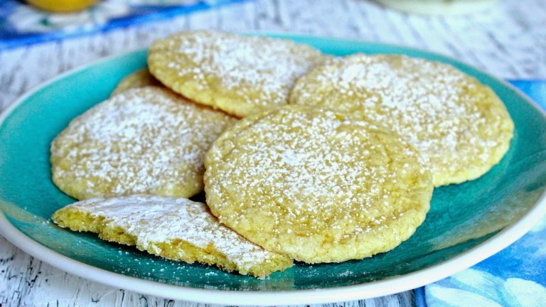 Thin and Chewy Lemon Cookies | In Good Flavor