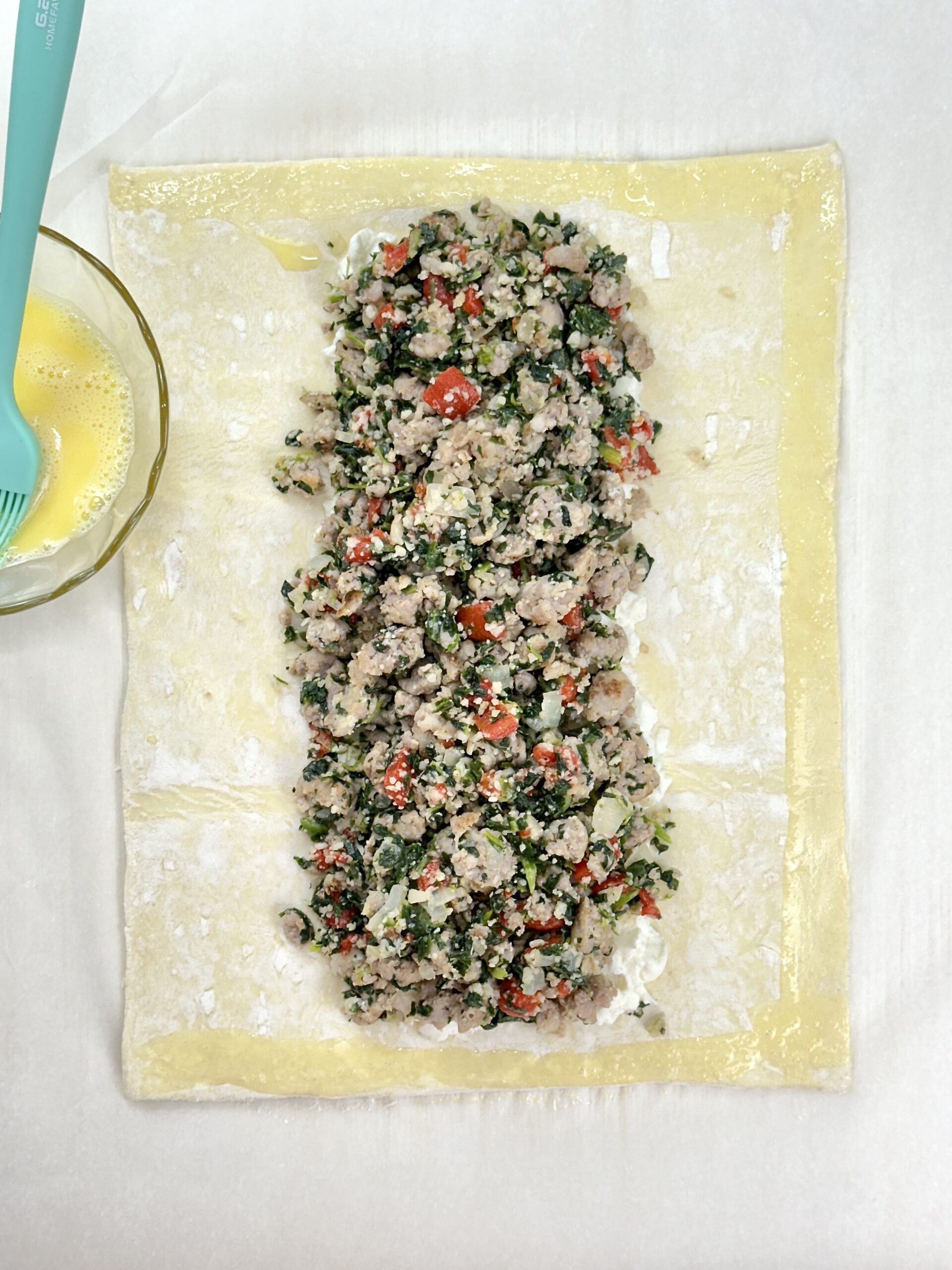Italian Sausage and Spinach Strudel | In Good Flavor